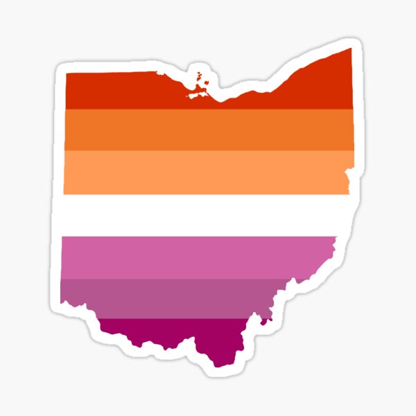 "Lesbian Ohio Pride" Sticker for Sale by nebulaminer | Redbubble