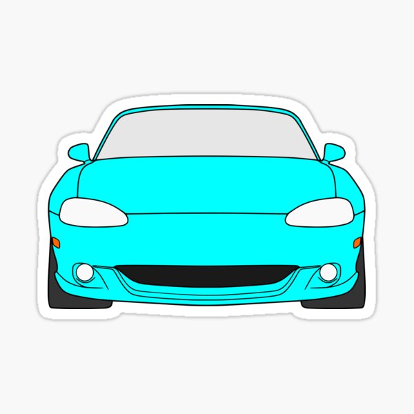 "Mazda Miata MX5 MX-5 NB splash green color" Sticker for Sale by ...