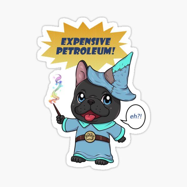 "Wizard Frenchie Puppy | Halloween Puppy | Black" Sticker for Sale by ...