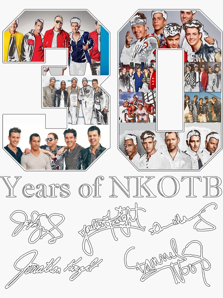 "30 Years Of NKOTB 17" Sticker for Sale by BenCaldwell68 | Redbubble