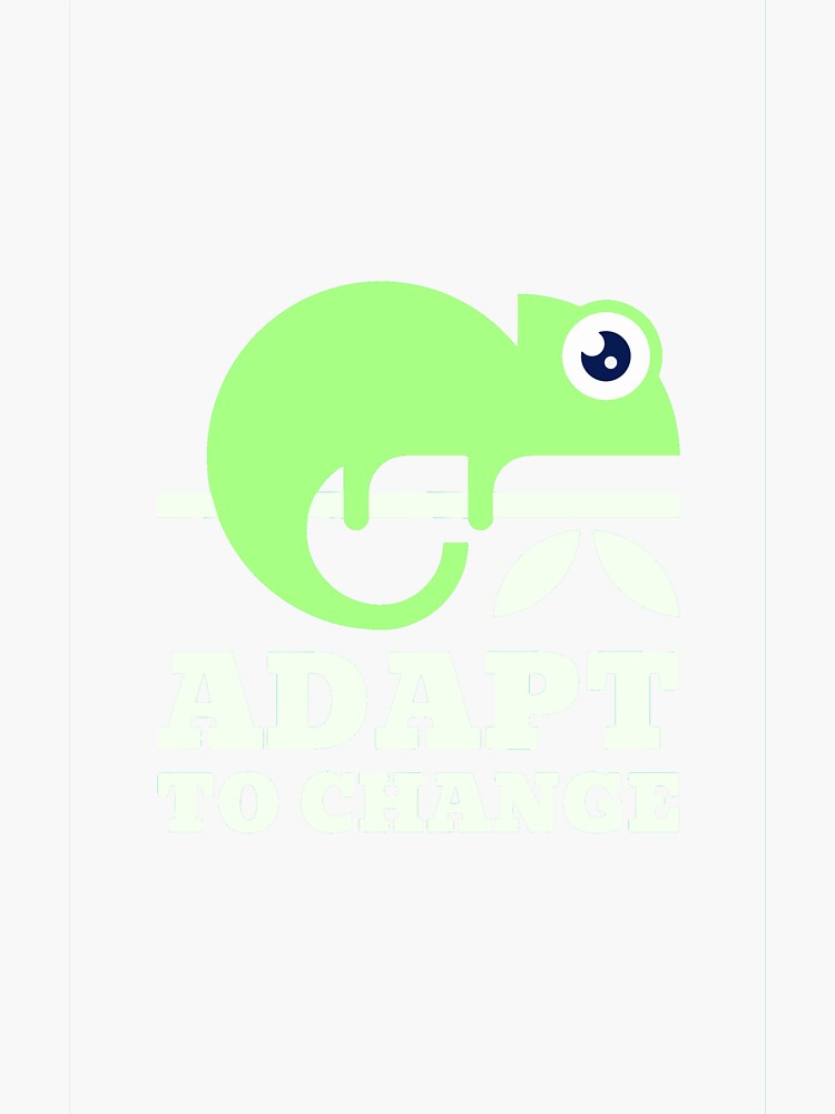 Pegatina «Adaptarse a los cambios - Camaleón» de NeuroDon | Redbubble