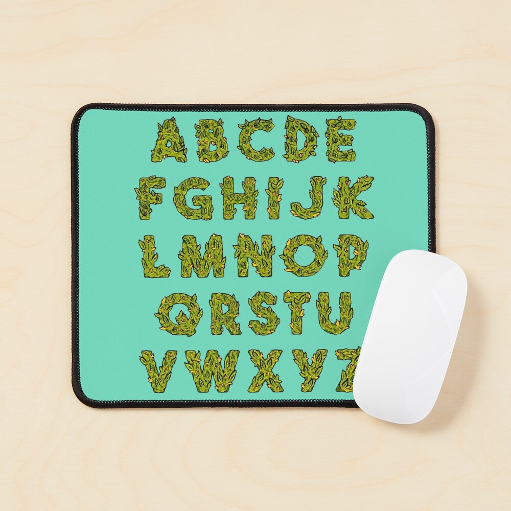 "alphabet marijuana" Sticker for Sale by si3iy | Redbubble