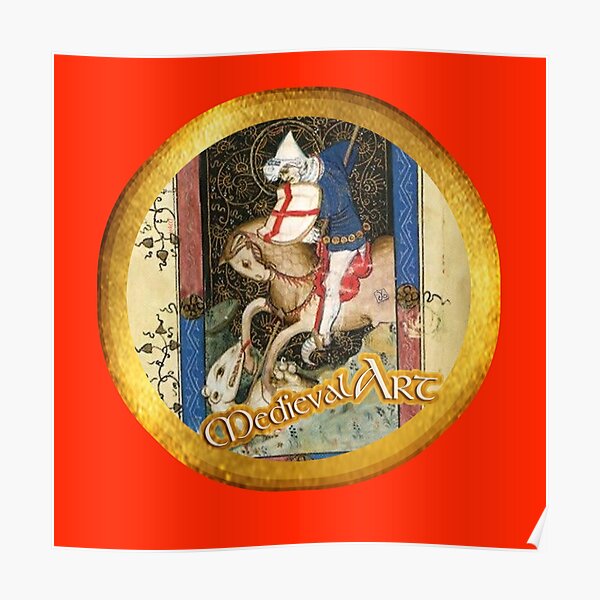 "Medieval Art - Saint George Templar Knight and Dragon (by ACCI ...