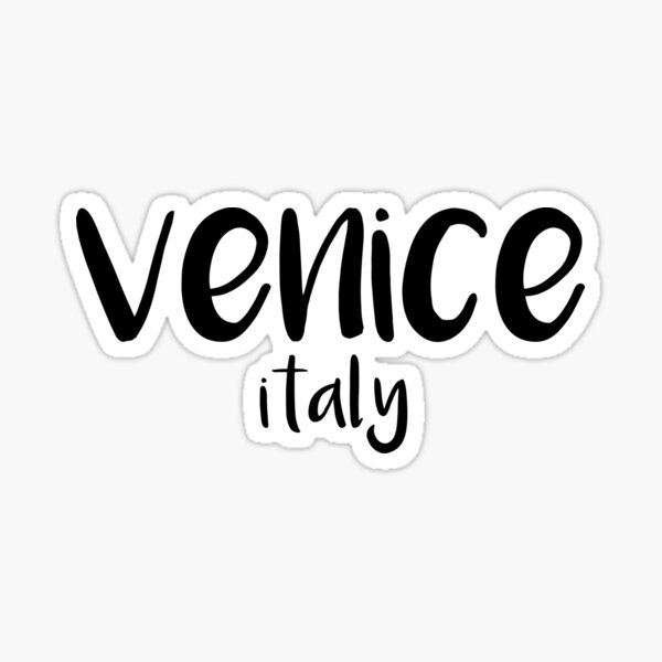 "venice" Sticker by hannahcbettis | Redbubble