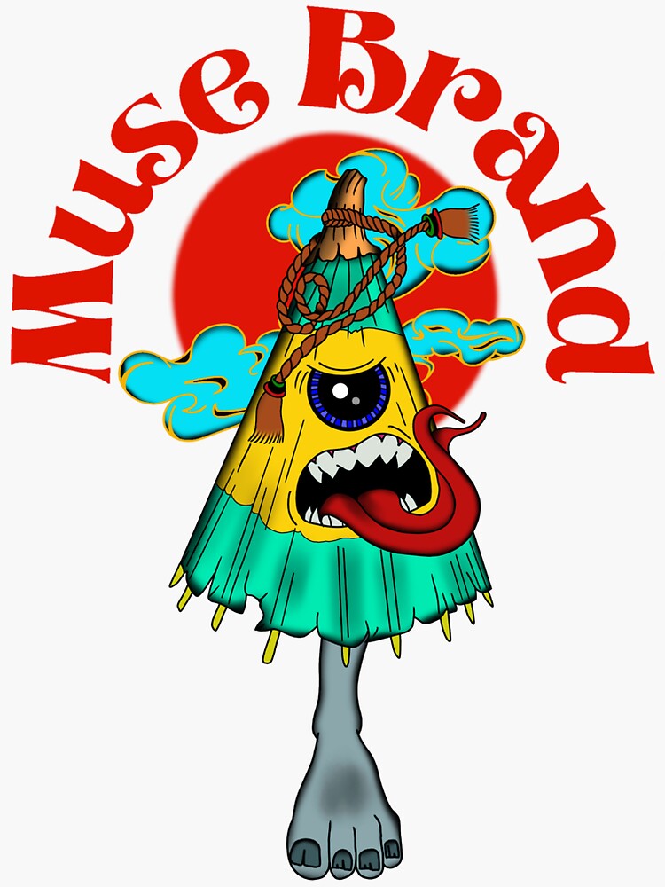 "Muse Brand Kasa-Obake" Sticker for Sale by MuseBrand | Redbubble