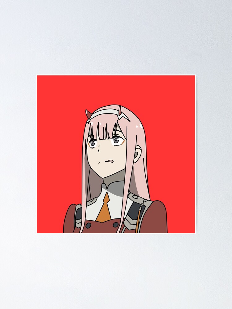 "Cute innocent face zero two" Poster for Sale by Semzig | Redbubble