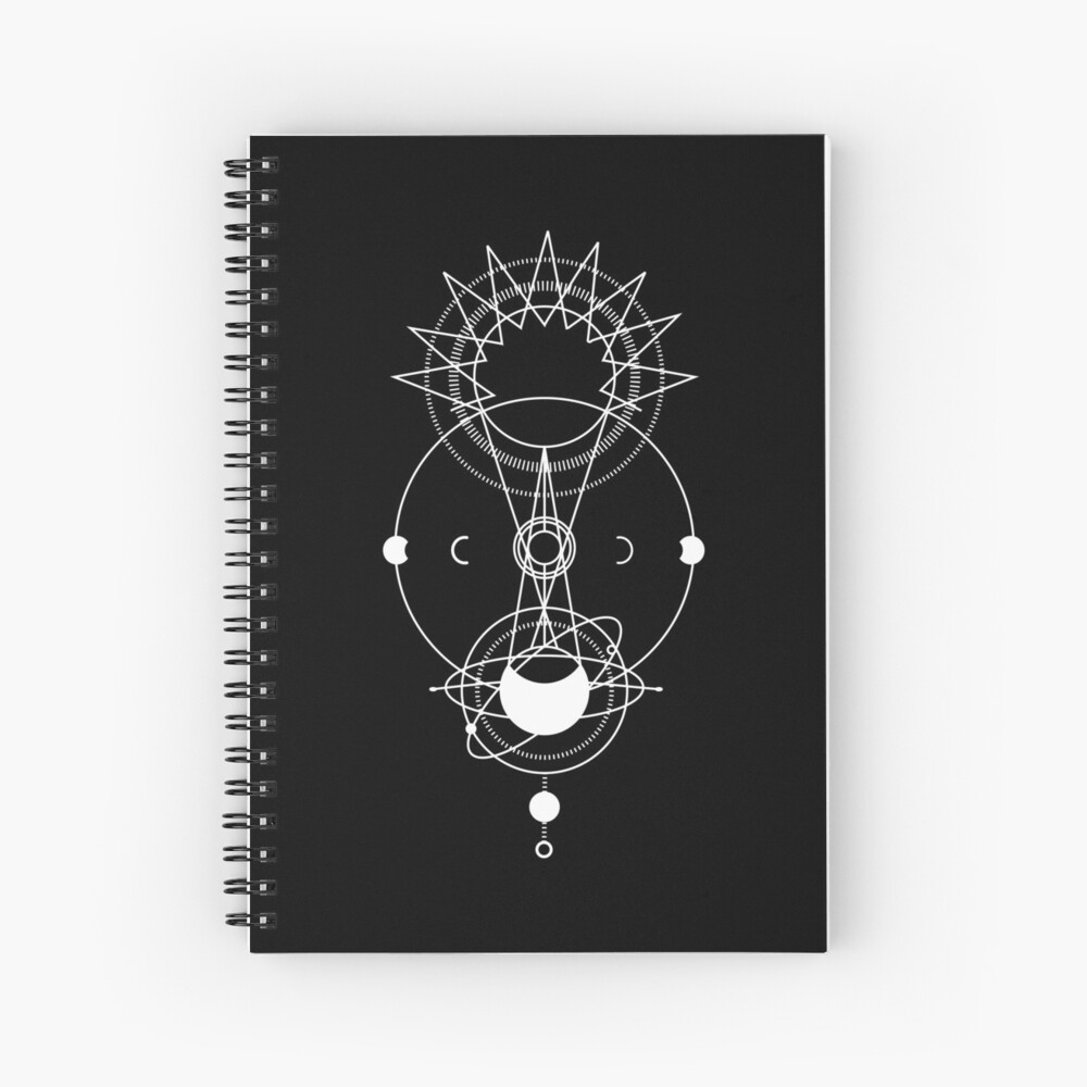 "ayan's hoodie print, the eclipse" Spiral Notebook for Sale by Pinu92 ...