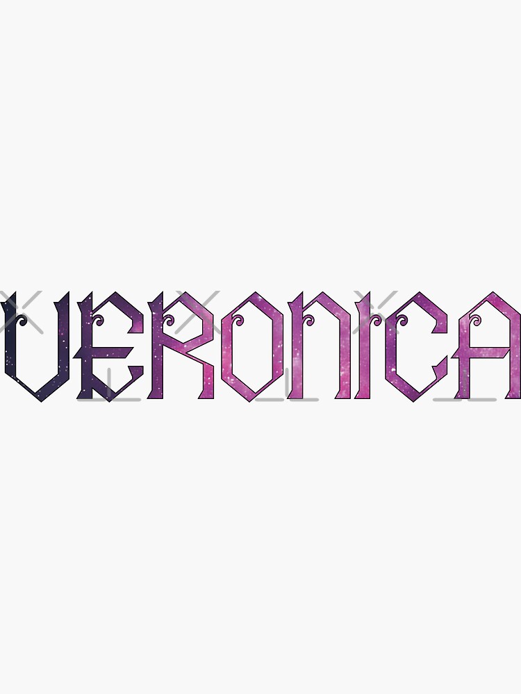 "VERONICA Name I - My name is VERONICA - typography name - Galaxy Vibe ...