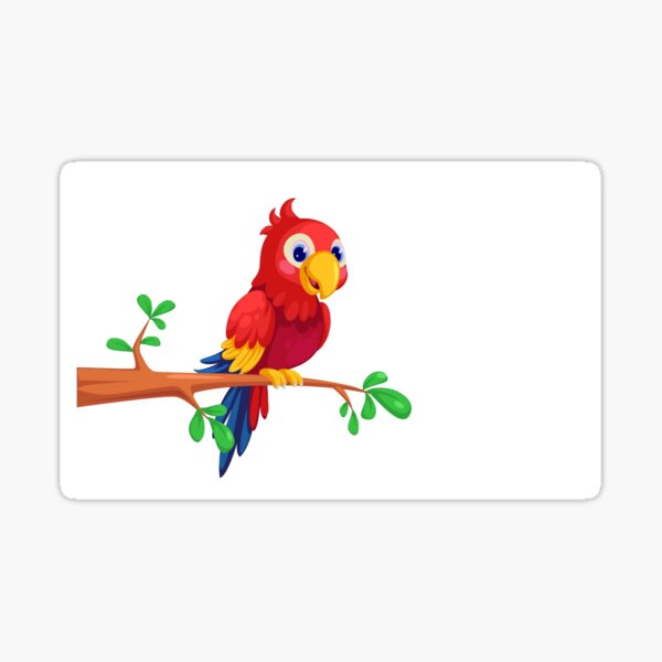 "Cute parrot" Sticker for Sale by Baladesi | Redbubble