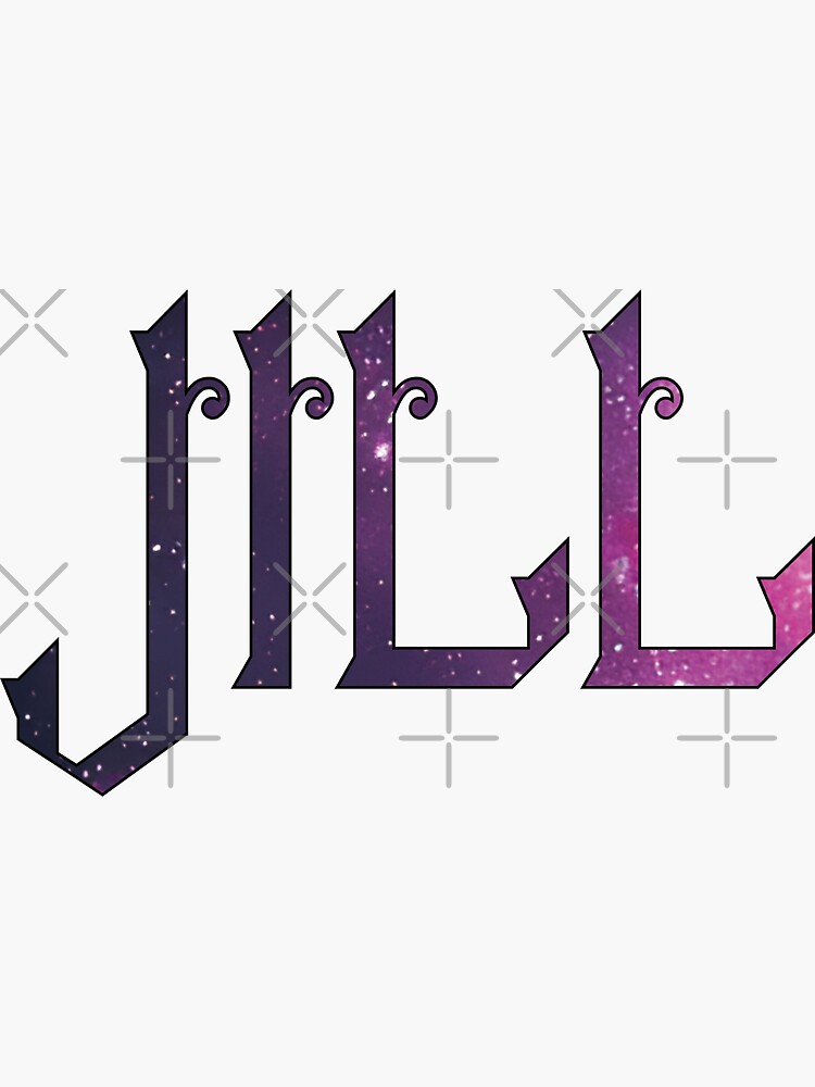 "JILL Name I - My name is JILL - typography name - Galaxy Vibe" Sticker ...