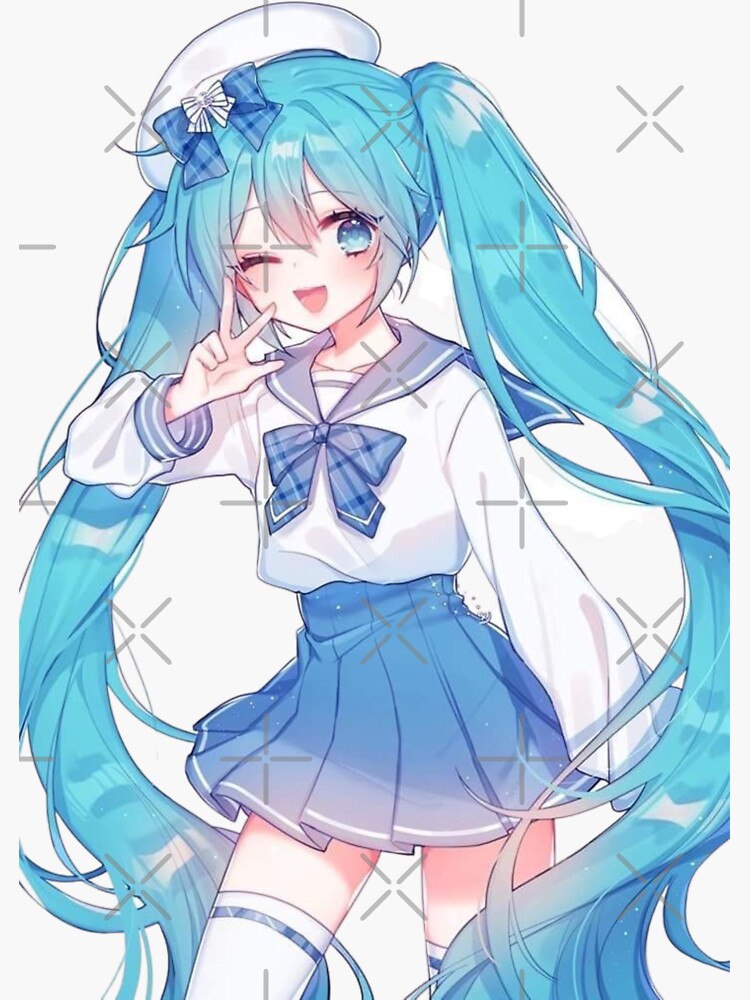 "hatsune miku CV01" Sticker for Sale by Otaku-Area | Redbubble