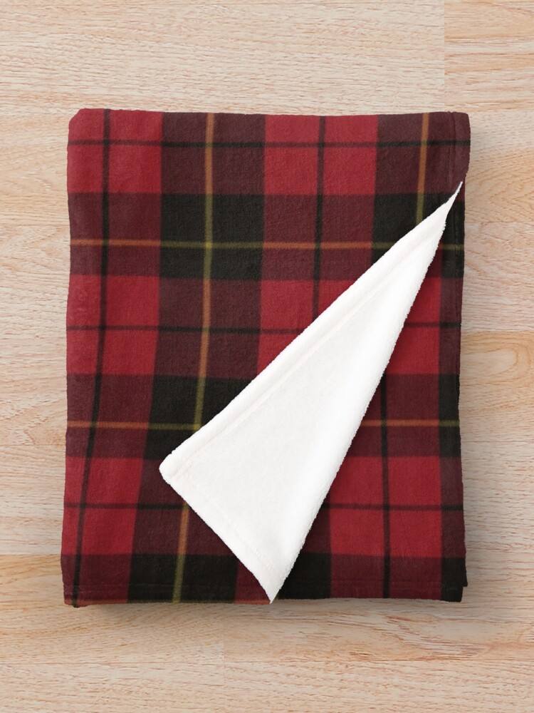"Wallace Red Original Scottish Tartan" Throw Blanket for Sale by ...