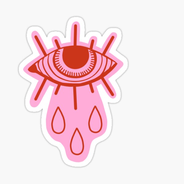 "Crying, seeing eye" Sticker for Sale by danielaaagomes | Redbubble
