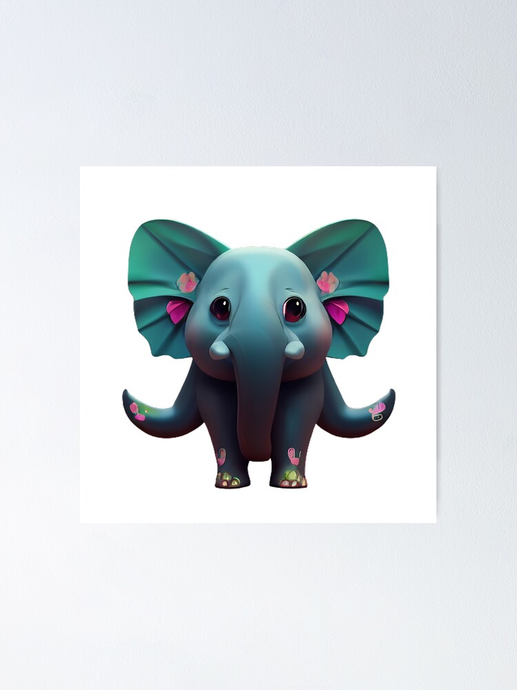 "Sophie the cute Elephant" Poster for Sale by UntoldMinder | Redbubble
