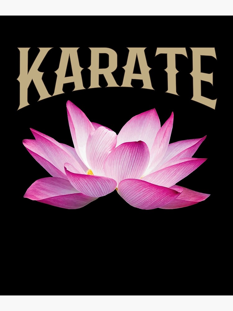 Lámina fotográfica «Lotus Flower Karate Calligraphy Kanji Design para ...