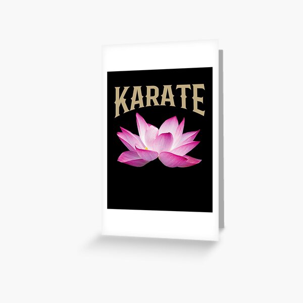 "Lotus Flower Karate Calligraphy Kanji Design for a Karate Instructor ...