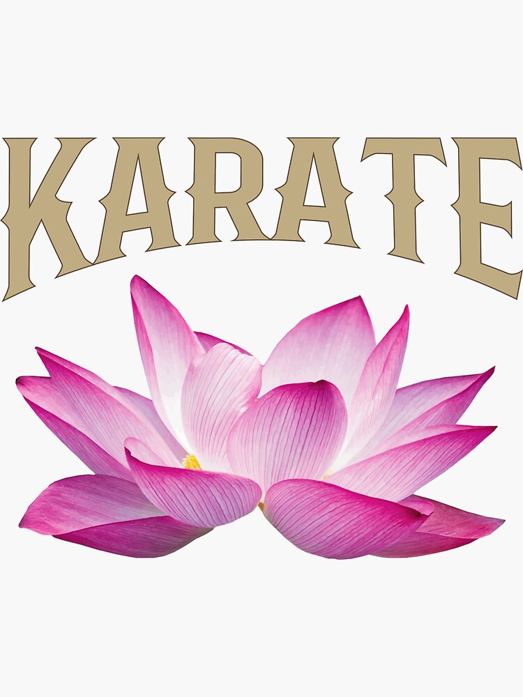 "Lotus Flower Karate Calligraphy Kanji Design for a Karate Instructor ...