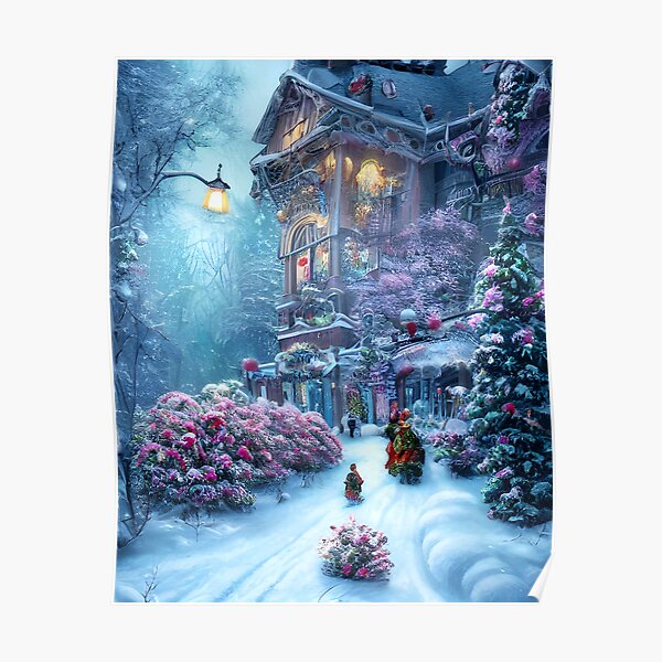 "Digital Art, Winter wonderland" Poster for Sale by MinasStore | Redbubble