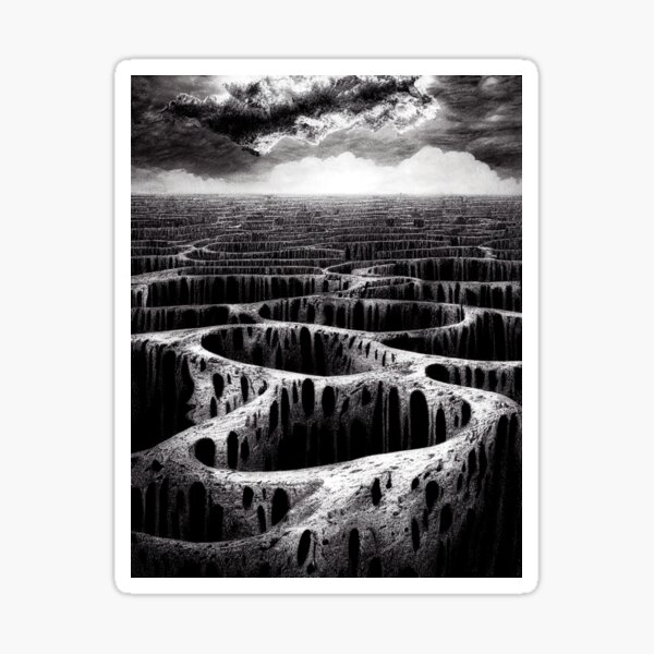 "Dark fantasy no man's land" Sticker for Sale by Shadow-Spectrum ...