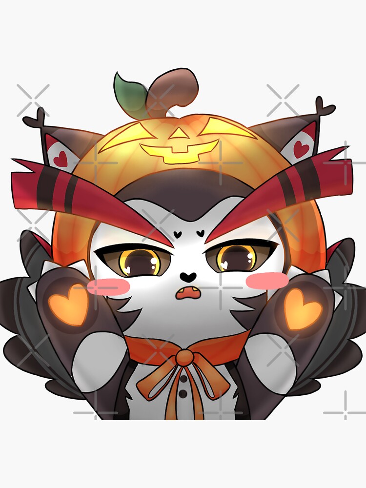 "Hazbin Hotel Husk Chibi Halloween" Sticker for Sale by goatgoesmbe ...
