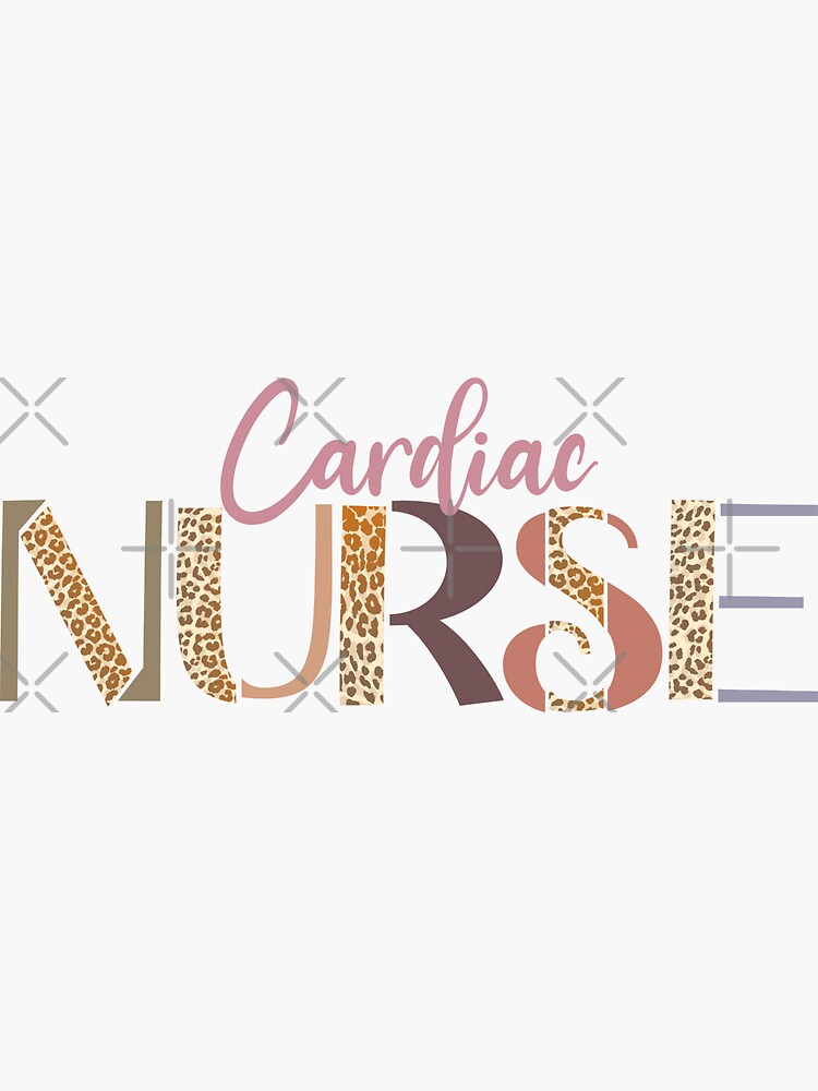 "Cardiac Nurse " Sticker for Sale by Jakewilsonstore | Redbubble
