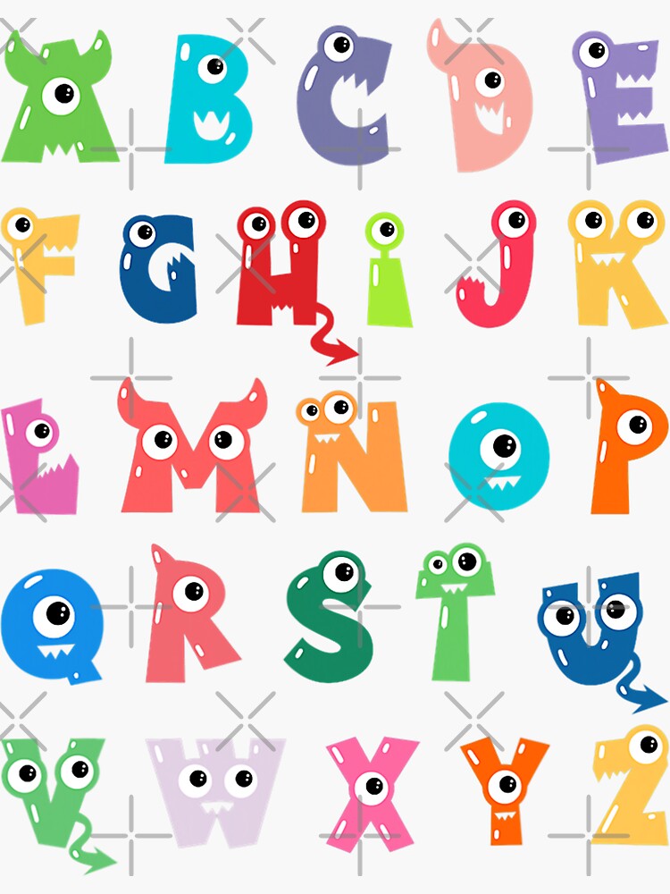 "ABC Cute Monster Alphabet Halloween Teacher Costume" Sticker for Sale ...