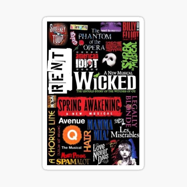 "Broadway!" Sticker for Sale by peasandkaris | Redbubble