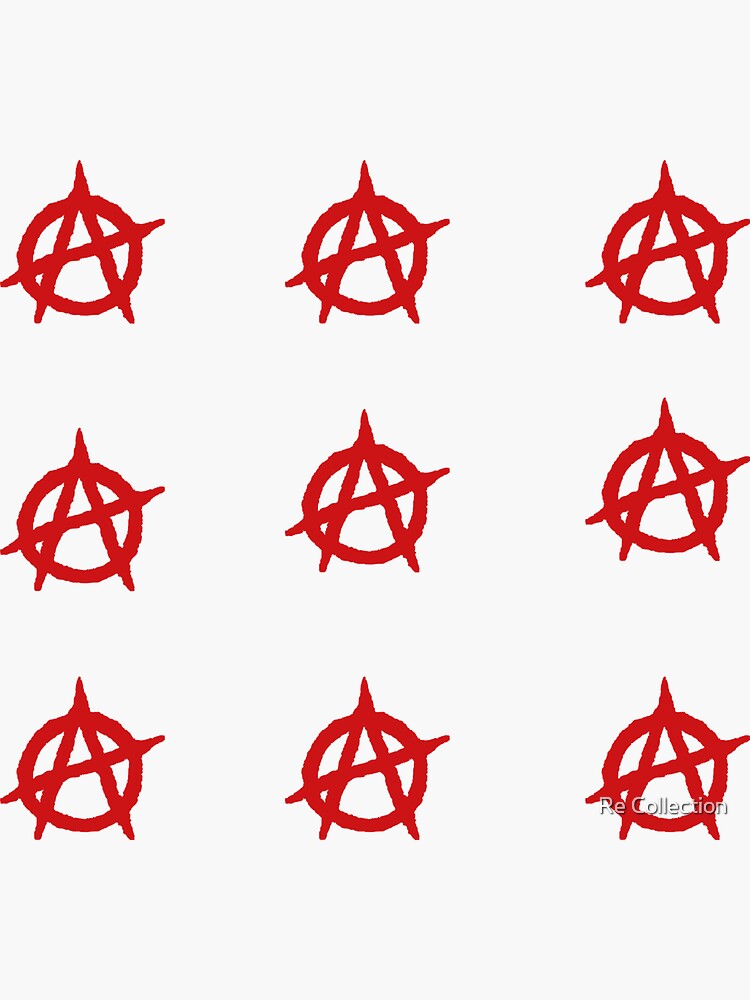 "Anarchy Red Pack" Sticker for Sale by ReeCollection | Redbubble