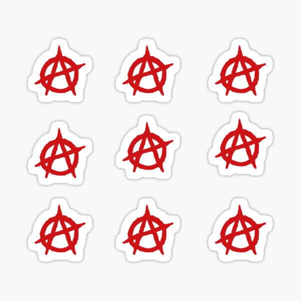 "Anarchy Red Pack" Sticker for Sale by ReeCollection | Redbubble