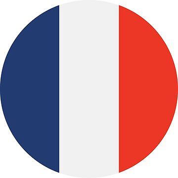 "France Round Flag" Sticker for Sale by greenoriginals | Redbubble