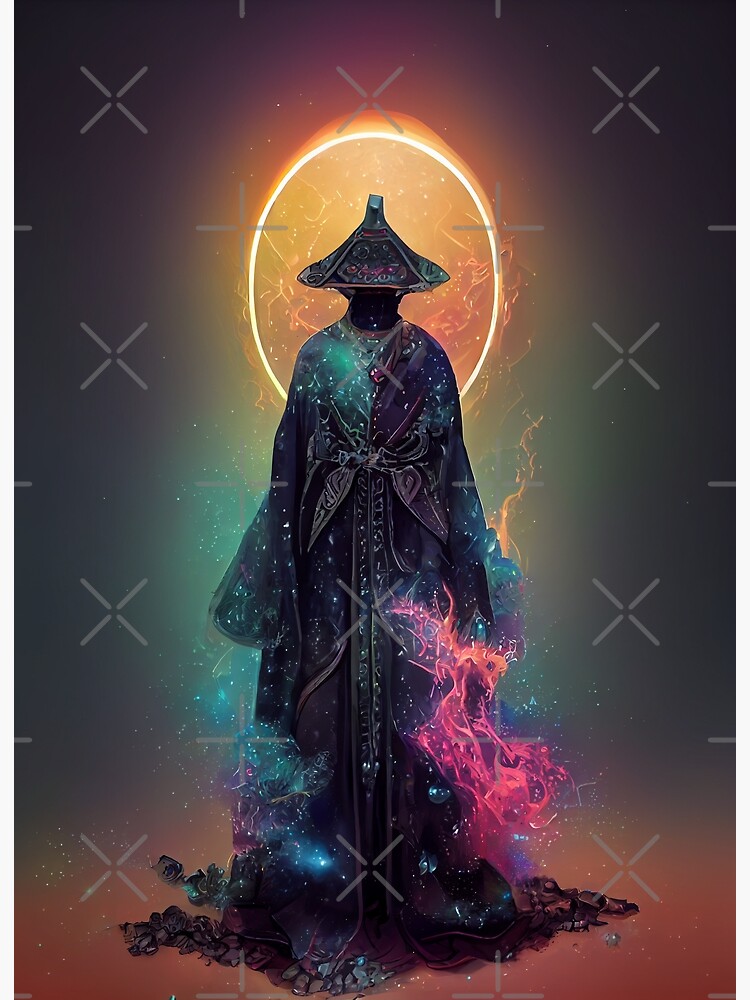 "Cosmic mage, remastered, AI generated artwork" Poster for Sale by ...