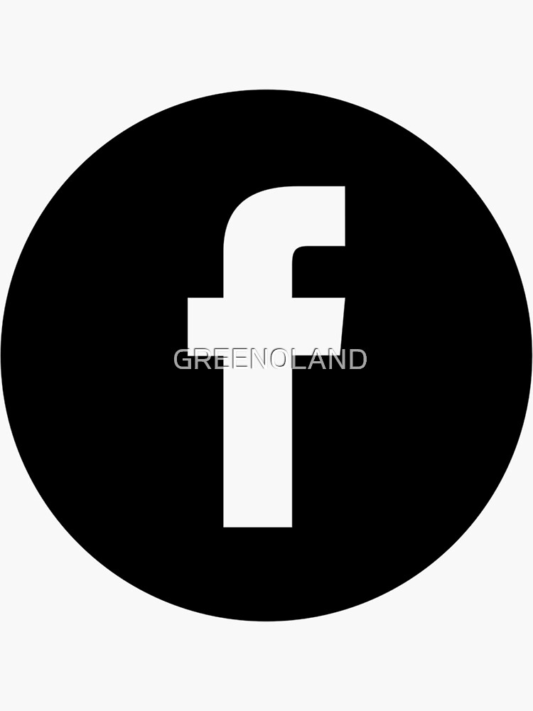 "Facebook Logo" Sticker for Sale by GREEN0LAND | Redbubble