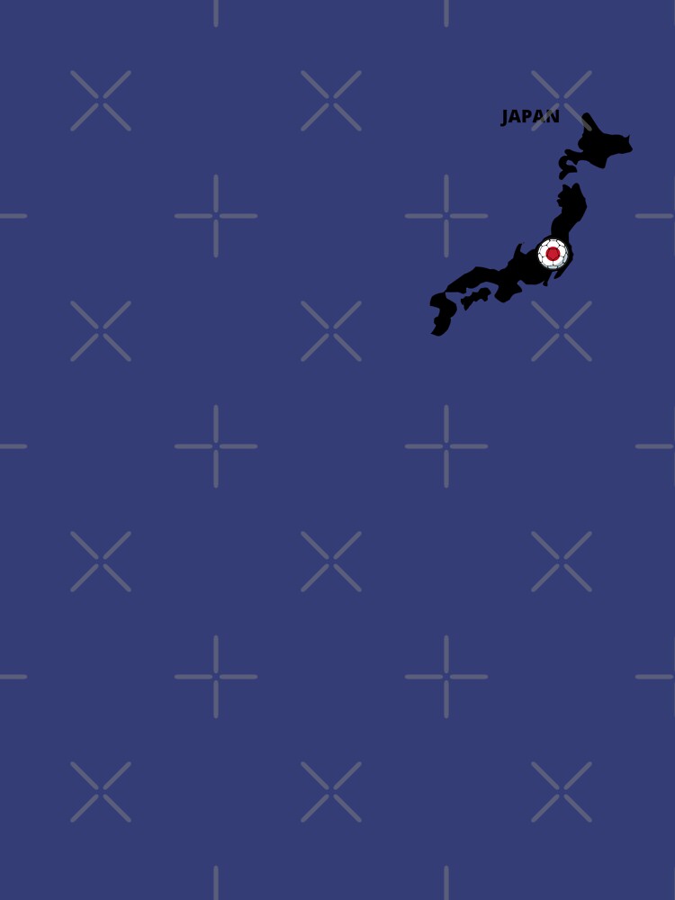 "Map of Japan with Soccer Ball and colors of the Japanese Flag World ...