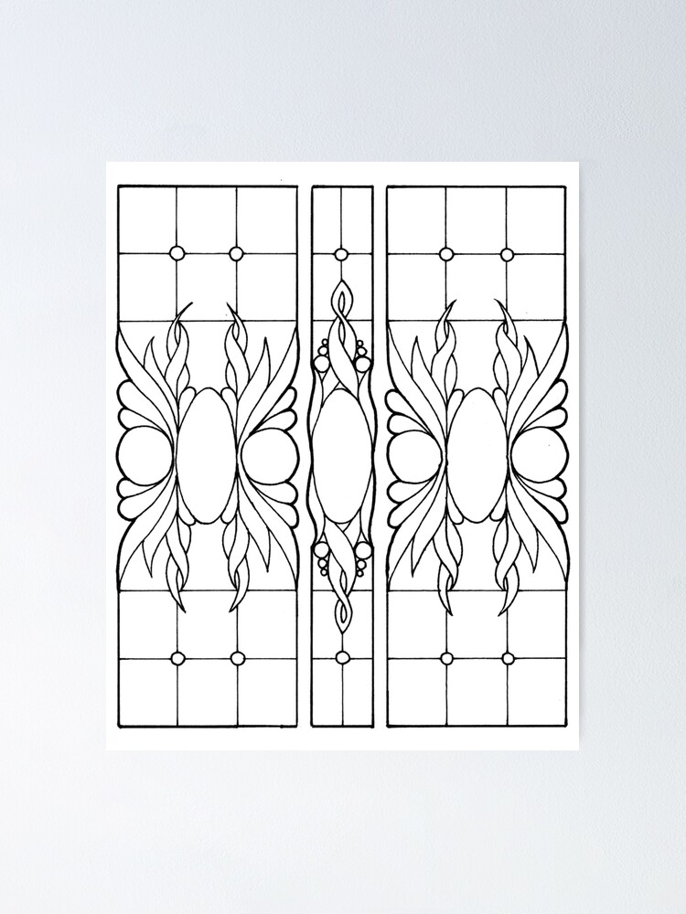 "Color your Stained Glass Labels" Poster by WhiteFoxAD | Redbubble