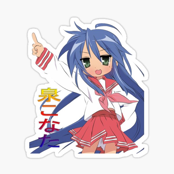 "Lucky Star - Anime - Konata Izumi" Sticker for Sale by MaximusKova ...