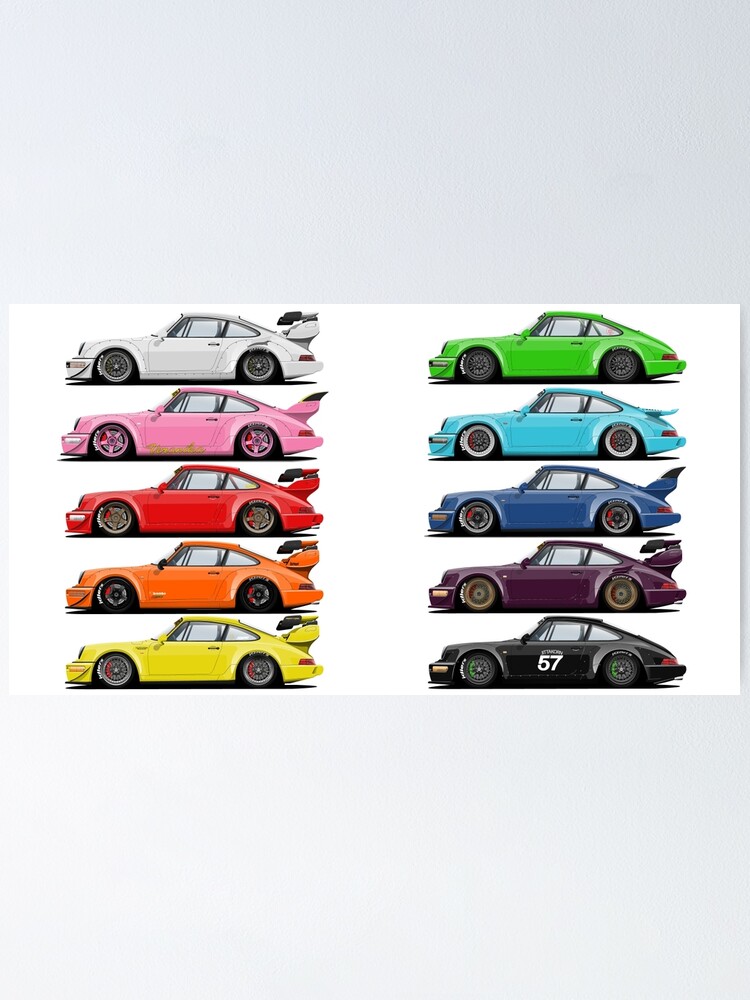 "rainbow RWB" Poster for Sale by icemanmsc | Redbubble