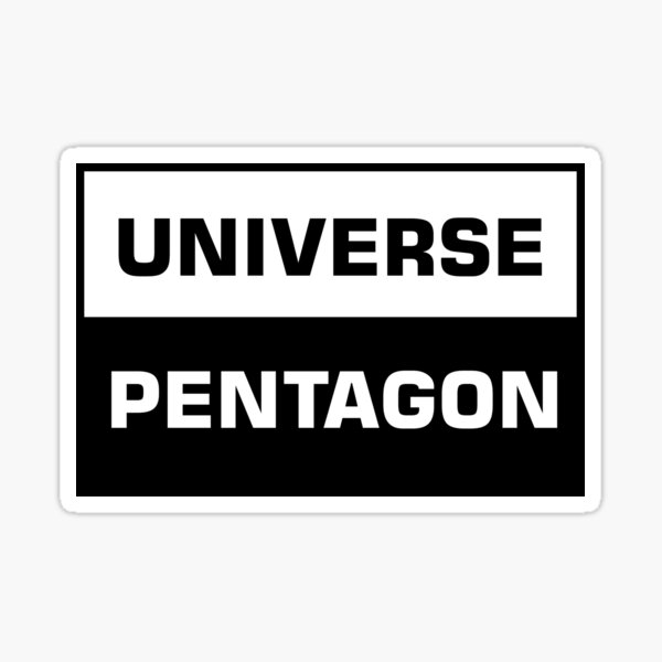 "pentagon - universe" Sticker by dexta | Redbubble