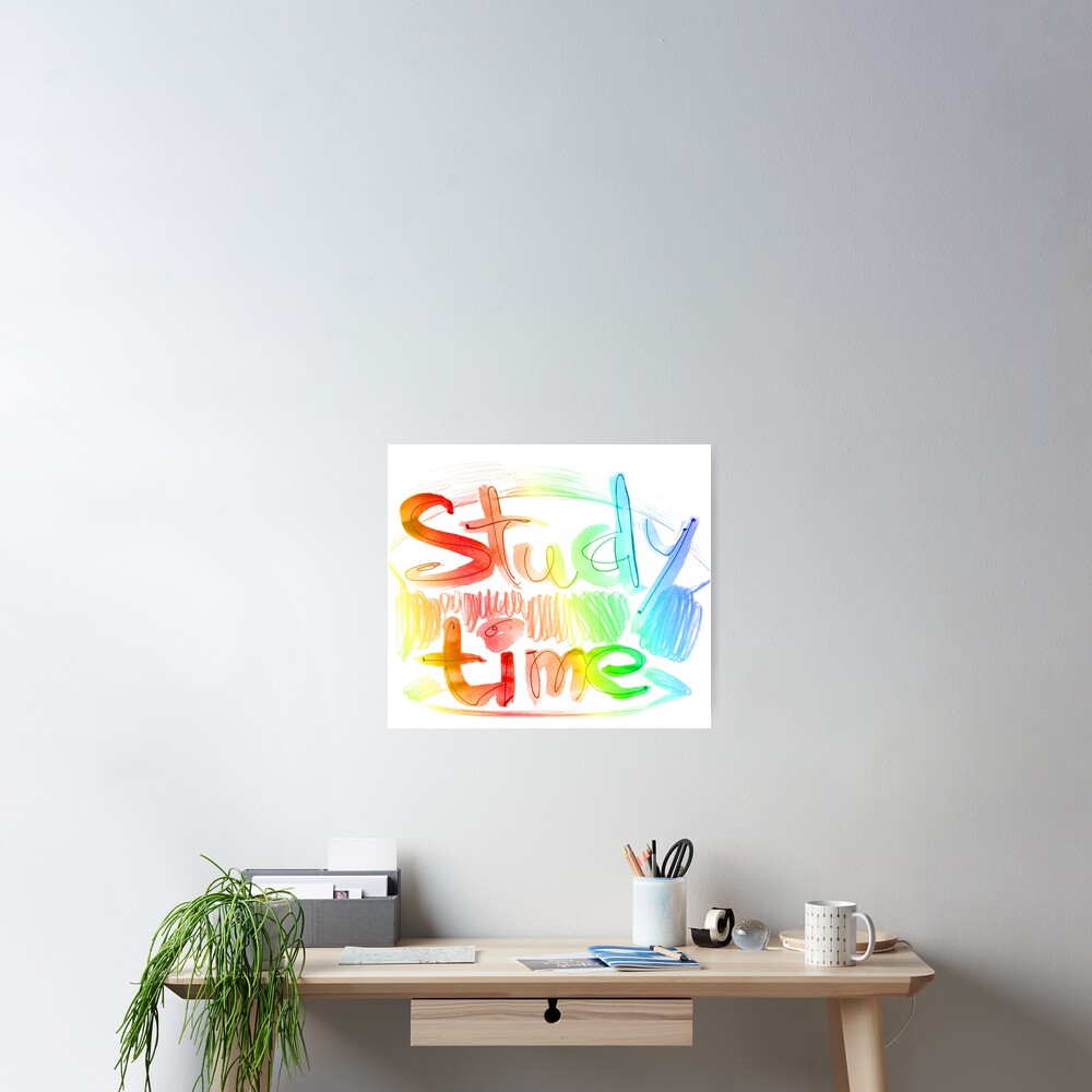 "Study words | study words lettering" Poster for Sale by lausn | Redbubble