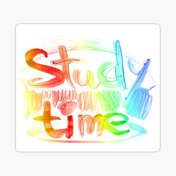 "Study words | study words lettering" Sticker for Sale by lausn | Redbubble