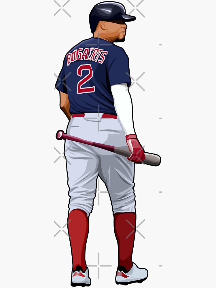 "Xander Bogaerts #2 Walks Back" Sticker for Sale by crackback67 | Redbubble
