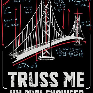 "Civil Engineer Bridge Calculus Scheme" Poster for Sale by MrEddie10 ...