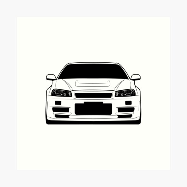 Nissan Skyline R34 Art Prints | Redbubble