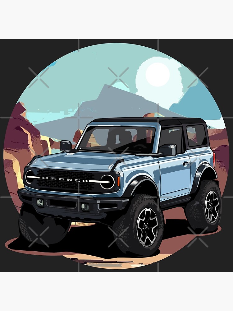 "Illustration Graphic NEW Bronco 2020 original icon side USA Artwork ...