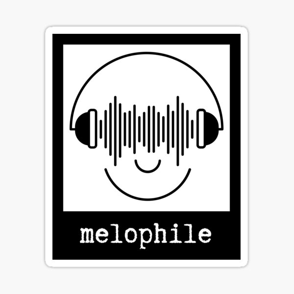 "Melophile (one who loves music)" Sticker for Sale by adlibmaria ...