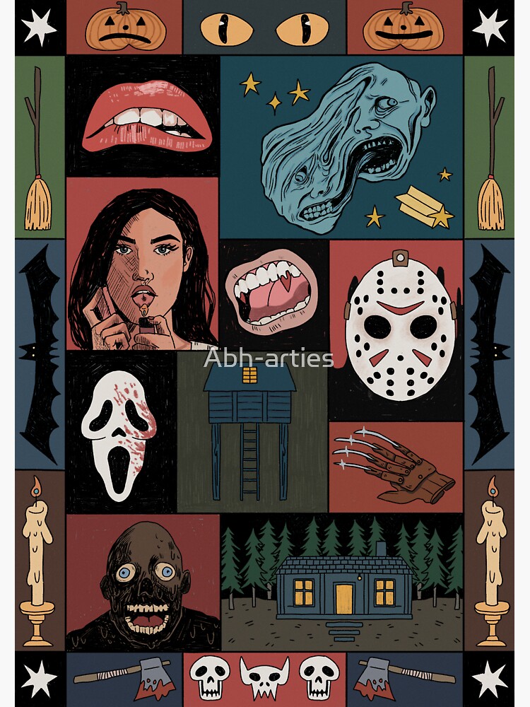 "Patchwork horror" Sticker for Sale by Abh-arties | Redbubble