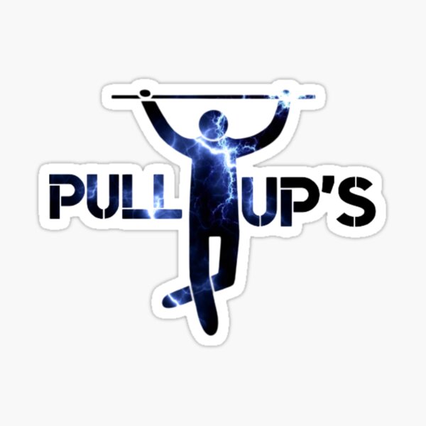 "Pull ups WorkOut" Sticker for Sale by TVstuff | Redbubble
