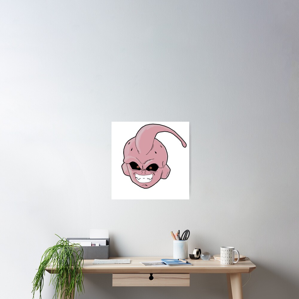 "Kid Buu Smile (face only)" Sticker for Sale by TruPaeganArt | Redbubble