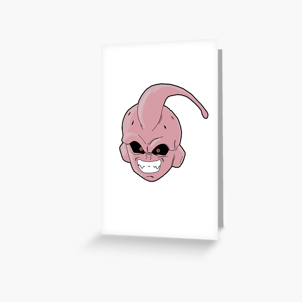 "Kid Buu Smile (face only)" Sticker for Sale by TruPaeganArt | Redbubble