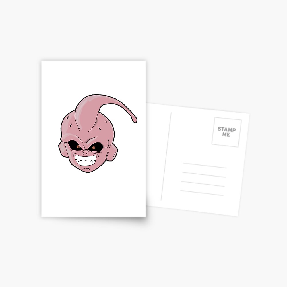 "Kid Buu Smile (face only)" Sticker for Sale by TruPaeganArt | Redbubble
