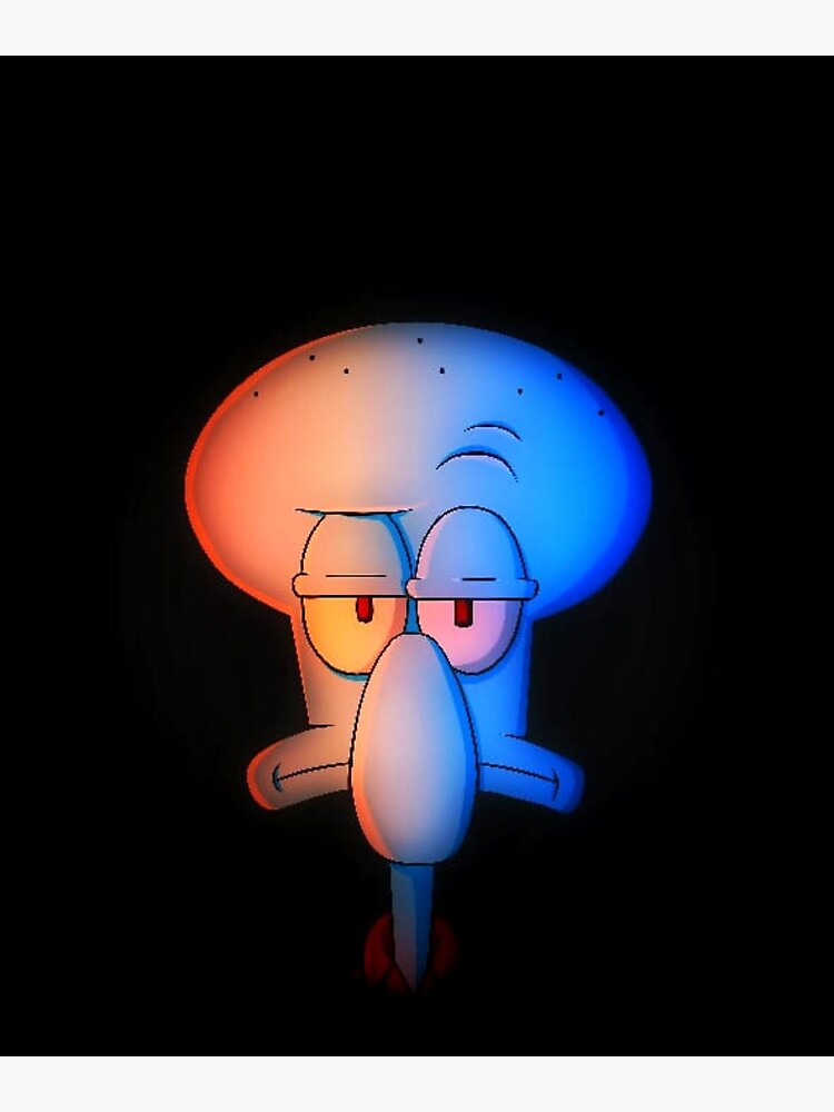 "squidward happy face" Poster for Sale by kechTRESURS | Redbubble